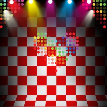 Stage Photography Background Color Lighting Red White Square Lattice ...