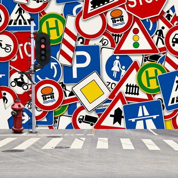 Graffiti Photography Backdrops Signpost Sign Street Side Background For ...