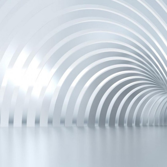 Photography Backdrops Tunnel Corridor Abstract White Arch Background