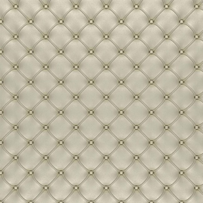 White Tufted Wallpaper
