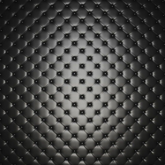 Bright Black Leather Style Photography Backdrops Tufted Background