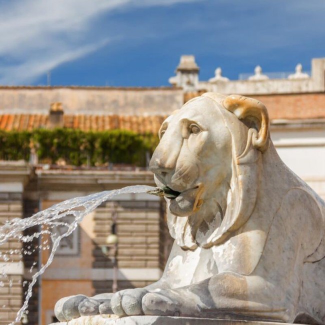 Statue Fountain Photography Background Rome Architecture Backdrops For ...