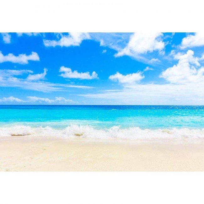Beach Photography Backdrops Blue Sky Blue Ocean Background