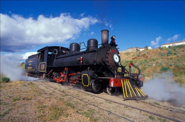 Black Steam Locomotive Photography Backdrops Train Blue Sky Background