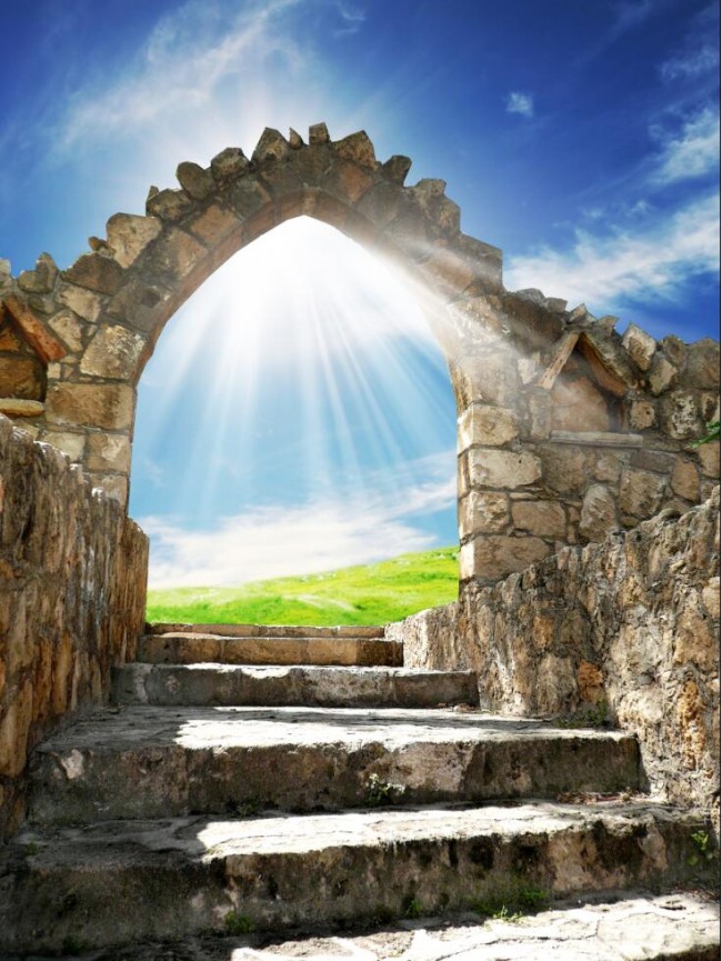 Ancient Ruins Photography Backdrops Architecture Arched Stone Door ...