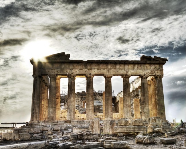 Acropolis Of Athens Photography Backdrops Architecture Background For ...