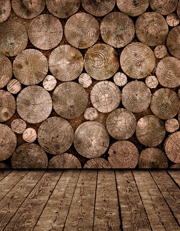 Photography Backdrops Tree Stump Brown Wood Floor Background